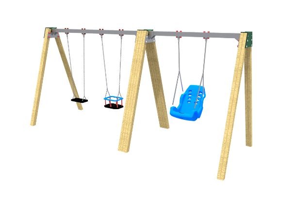 Triple Swing | Playground Equipment