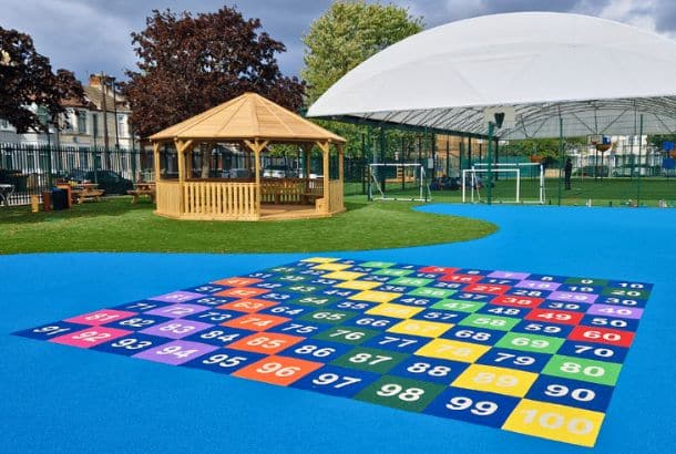 Colourful Inclusive Urban Play Area & Nature | Essex Primary