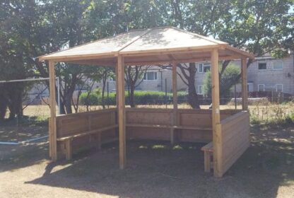 Hipped Roof Shelter W/out Floor (4m X 3m) | Playground Equipment